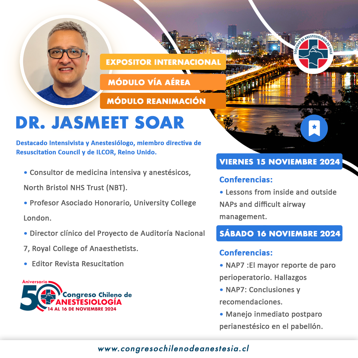 Dr. Jasmeet Soar - Expositores Internacionales en el 50° Congreso ...